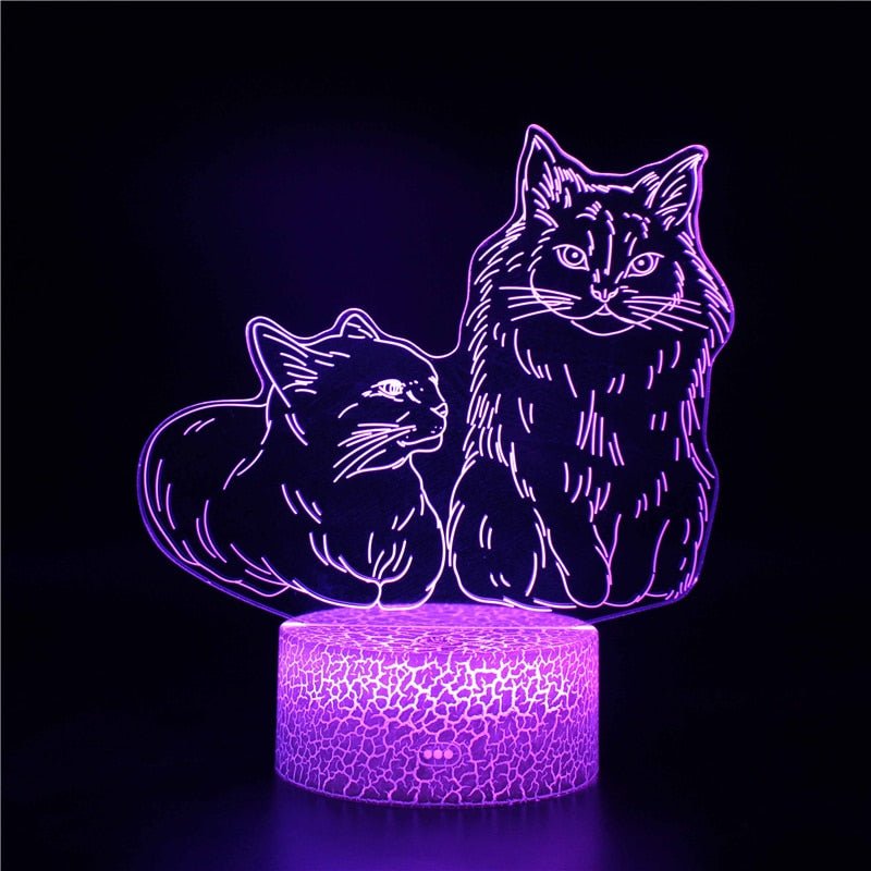 Cat Physique LED Night Light Lamp – Always Whiskered